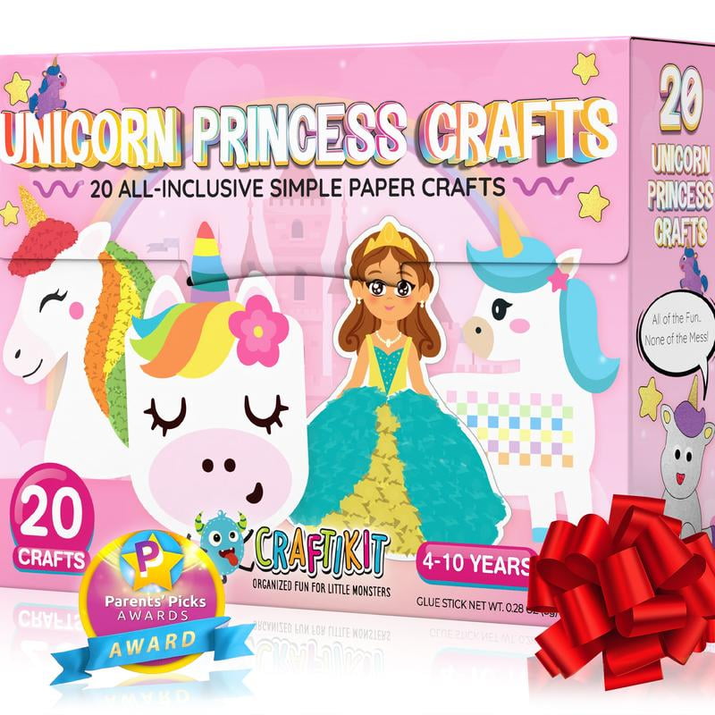 Craftikit 20 Crafts in a Box - 20 Simple Paper Crafts for Kids Ages 3-8 ...
