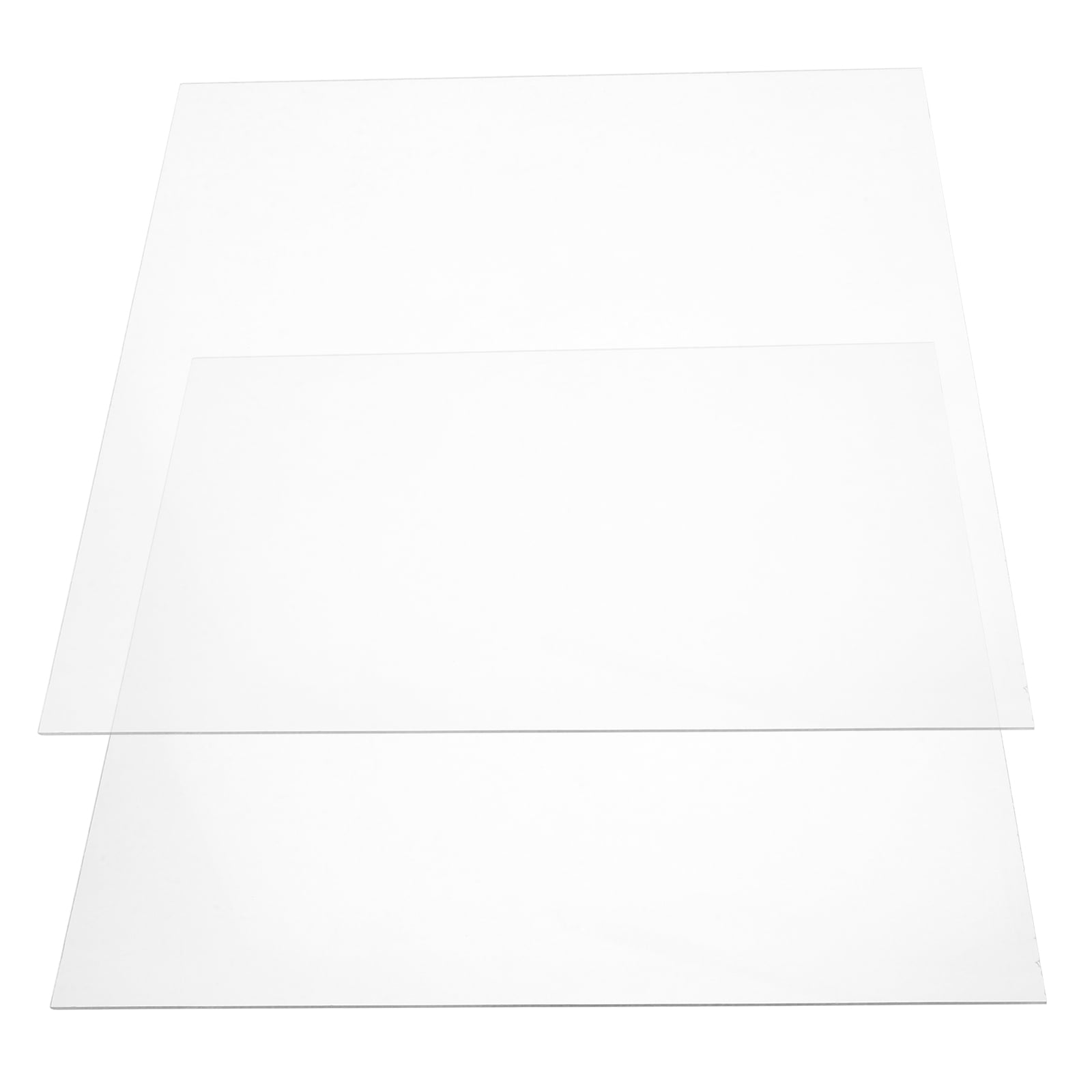 NIAIZEK Clear Acrylic Sheets 2-Pack Transparent Plastic Panels for ...