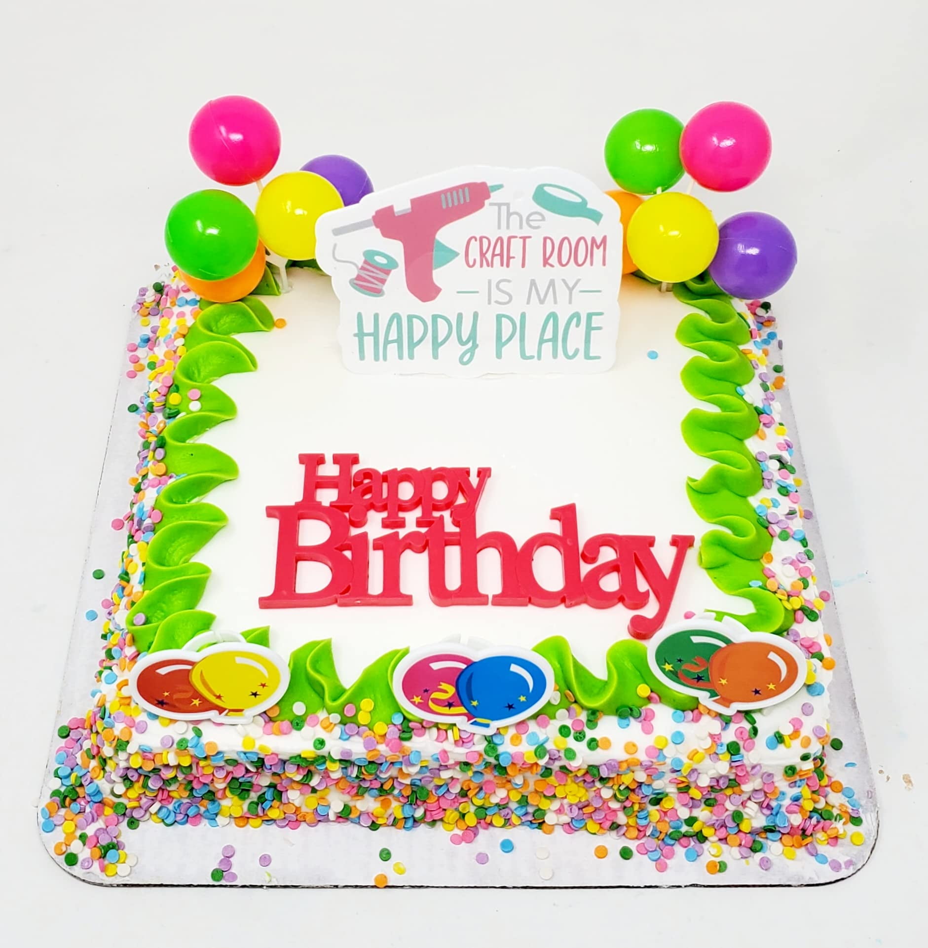 Crafting Crafter CraftTRDN Themed 7 Piece Birthday Cake Topper Set ...