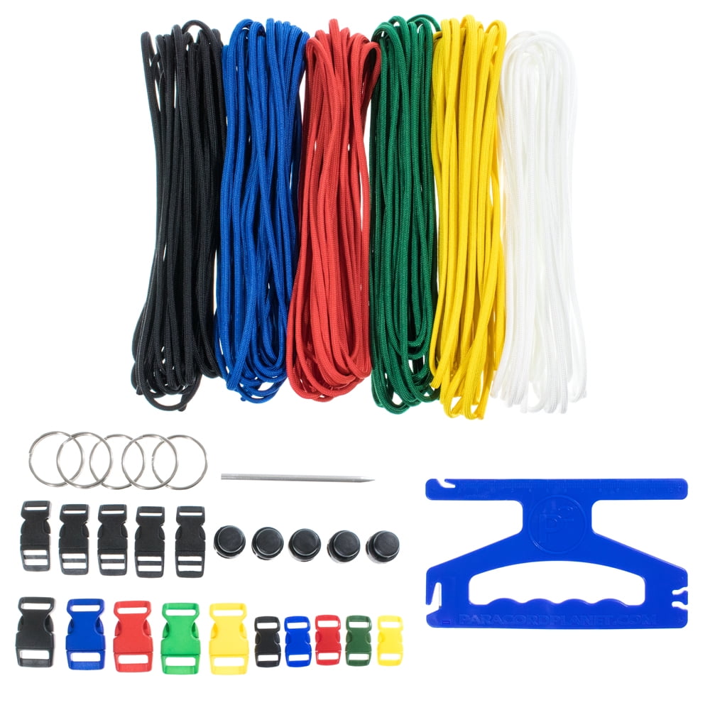 Crafting DIY 550 Paracord Kits for Beginners - Comes with 150ft of ...