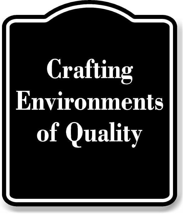 Crafting Environments of Quality BLACK Aluminum Composite Sign 15''x18 ...