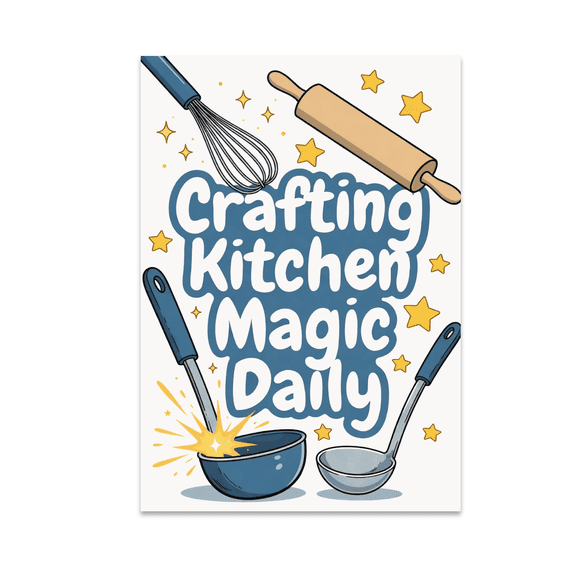 Crafting Kitchen Magic Daily - Kitchen Decor Enthusiast - 13x19 Poster ...