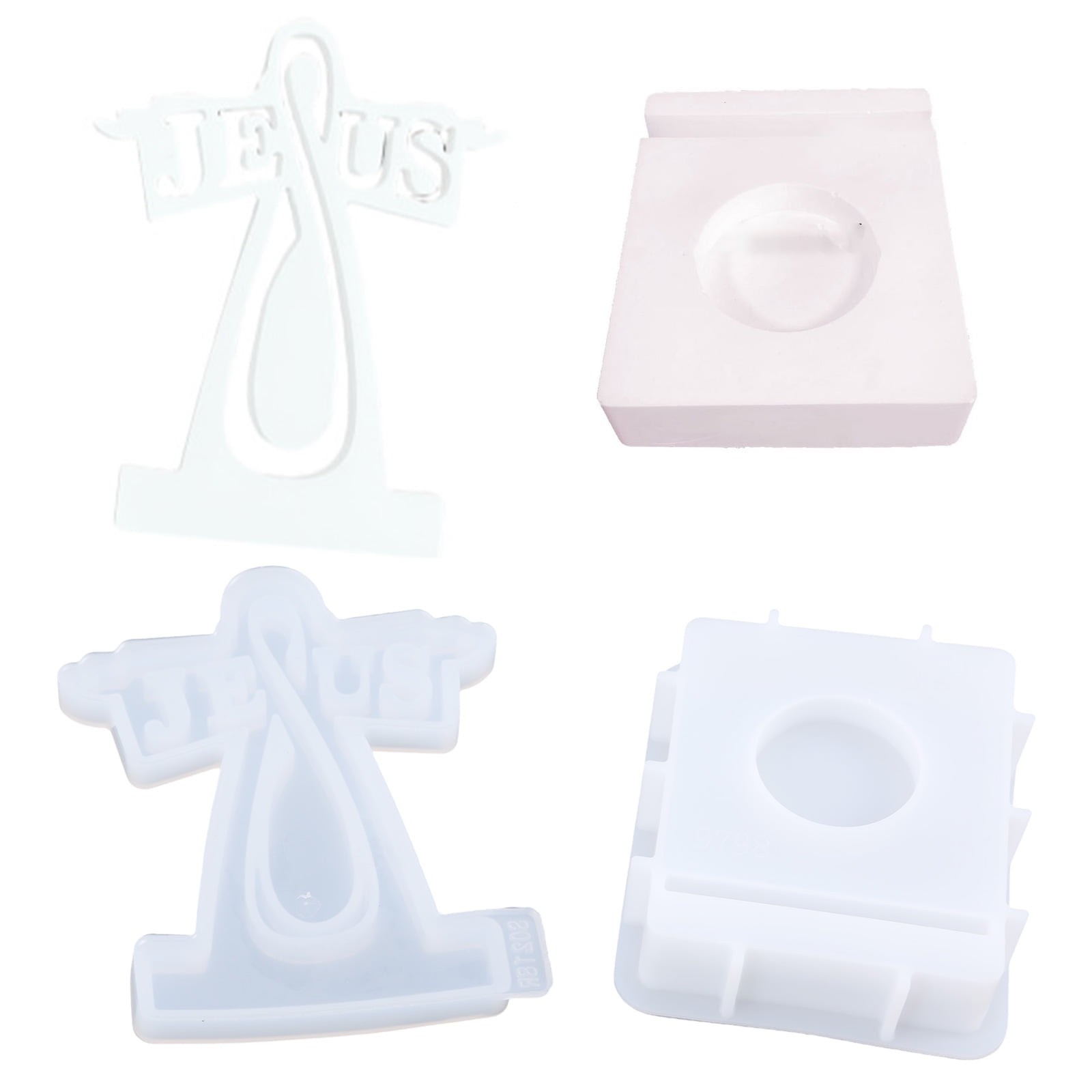 Crafting Molds Silicone Holder Mold Christians Symbol Shape Base Mould ...