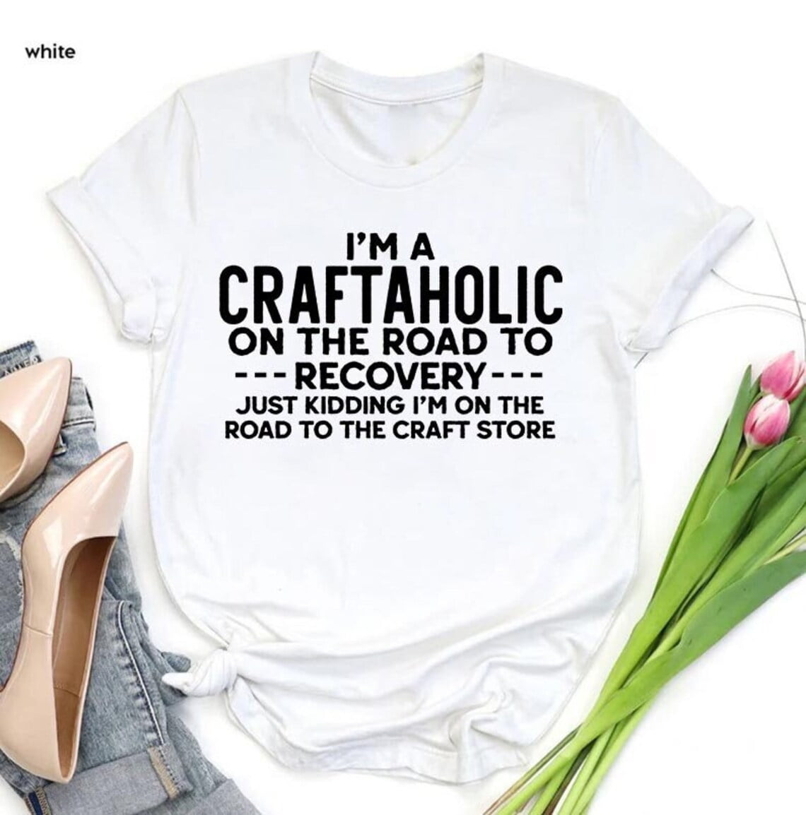 Crafting Shirt, Crafters, Crafter Women Tee, Craftaholic On The ...