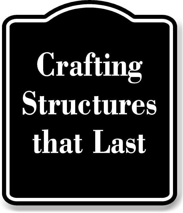 Crafting Structures that Last BLACK Aluminium Composite Sign 8.5''x10 ...