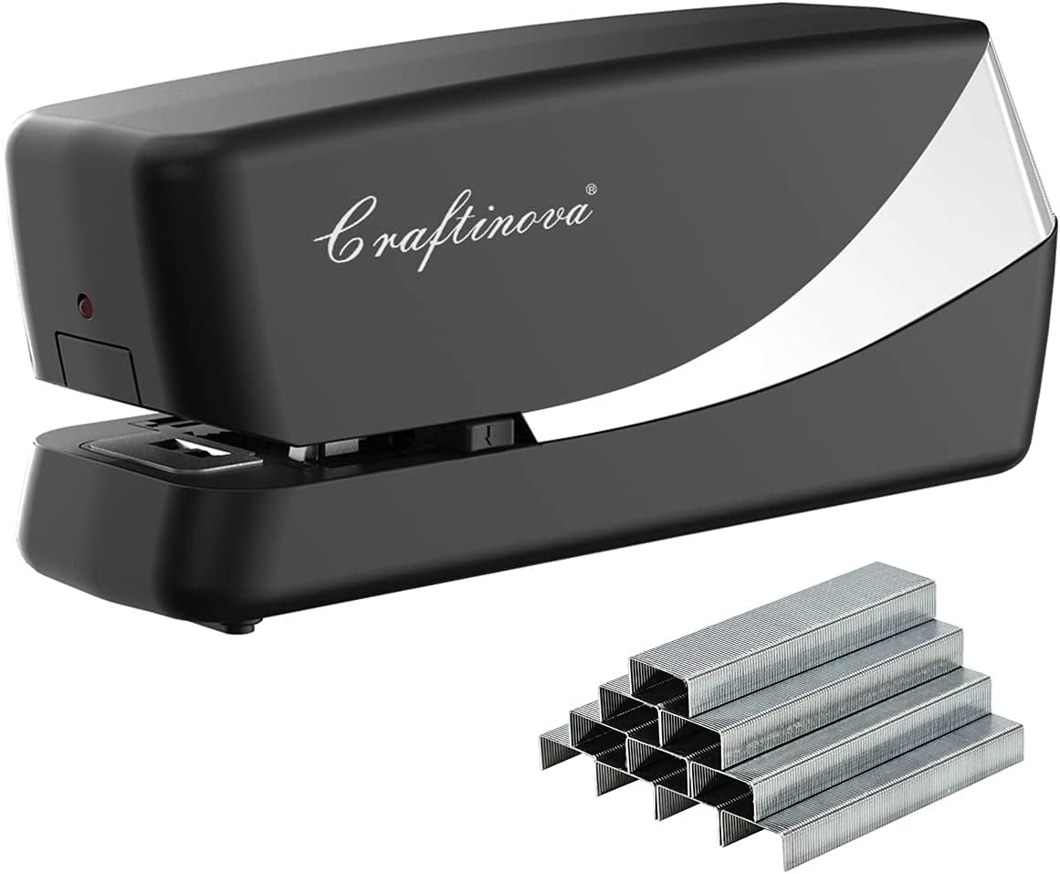 Craftinova Electric Stapler, No Jam, 25 Sheet Capacity, Includes 2000 ...