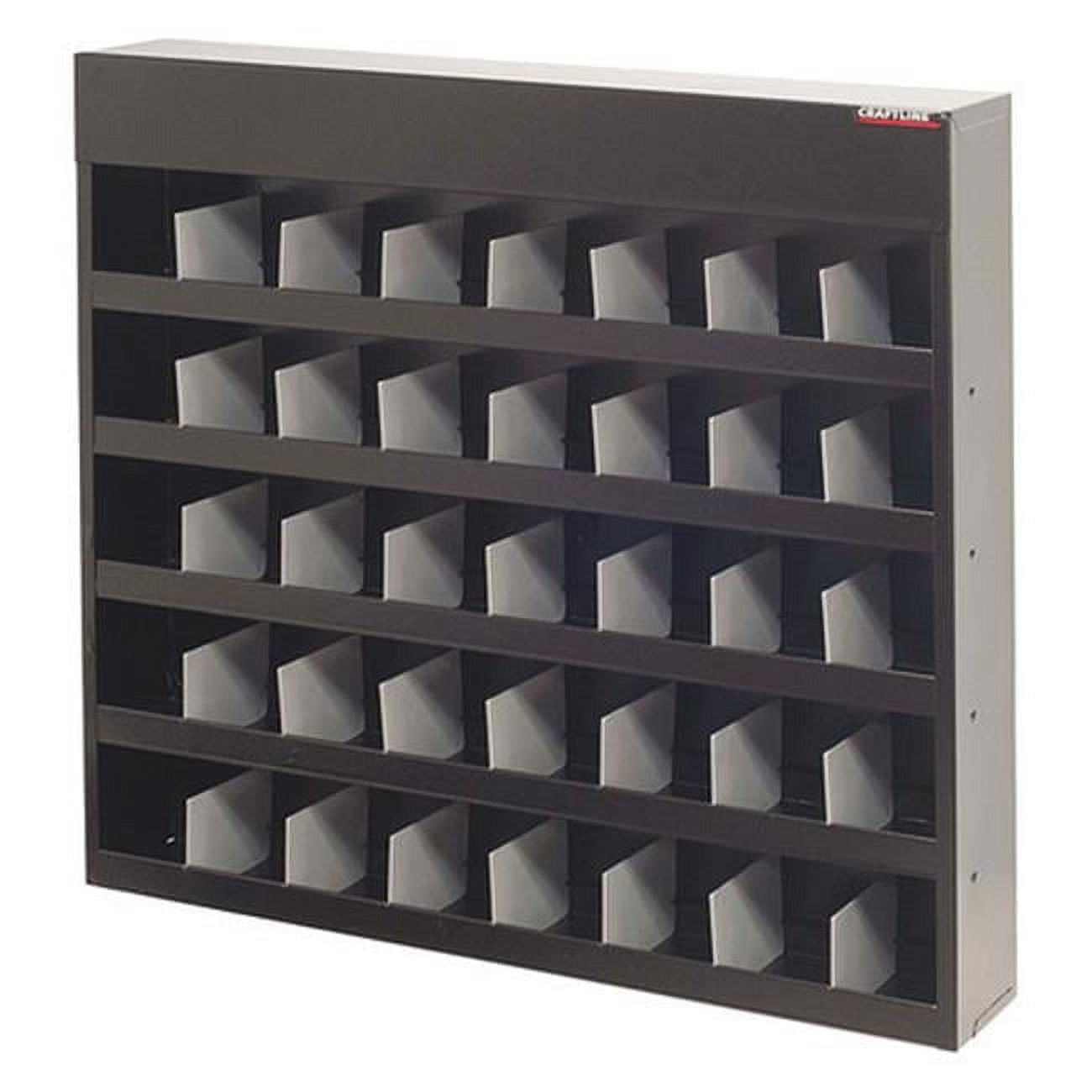 Craftline Metal Adjustable Storage Bin Cabinet with Plastic Dividers ...