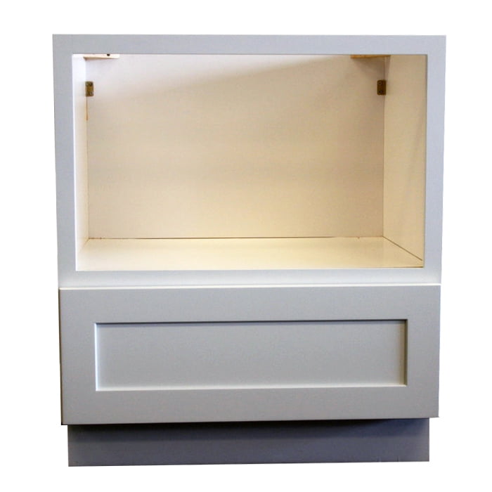 Craftline Ready to Assemble White Shaker Microwave Cabinet - Walmart.com