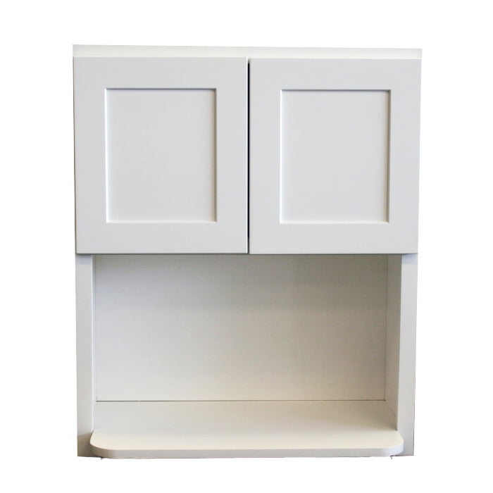 Craftline Ready to Assemble White Shaker Microwave Cabinet - Walmart.com