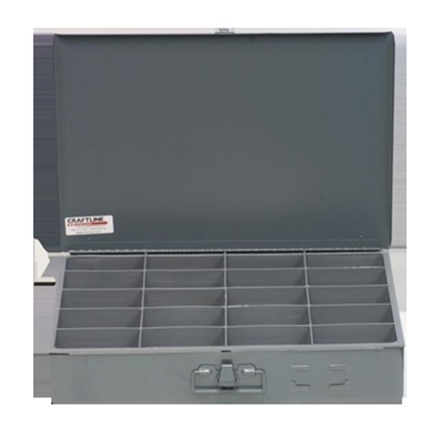 Craftline Steel Compartment Box 20 Bin Organizer Gray - Walmart.com