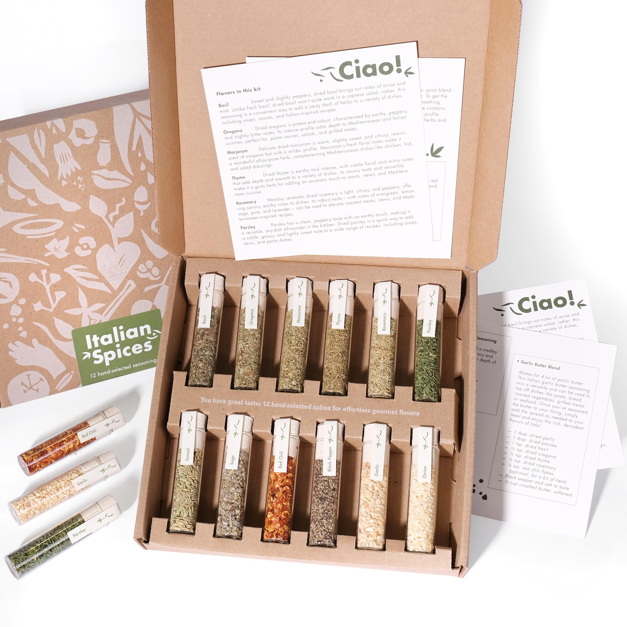 Craftly 12 Italian Spices BDF32 Set | Italian Set for Cooking - Perfect ...