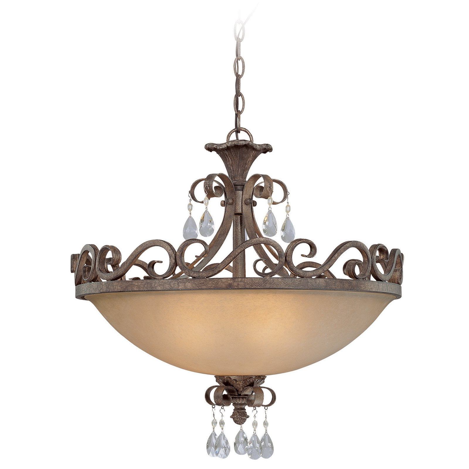 Craftmade 25634-Fr 24" 4 Light Traditional / Classic Ceiling Fixture ...