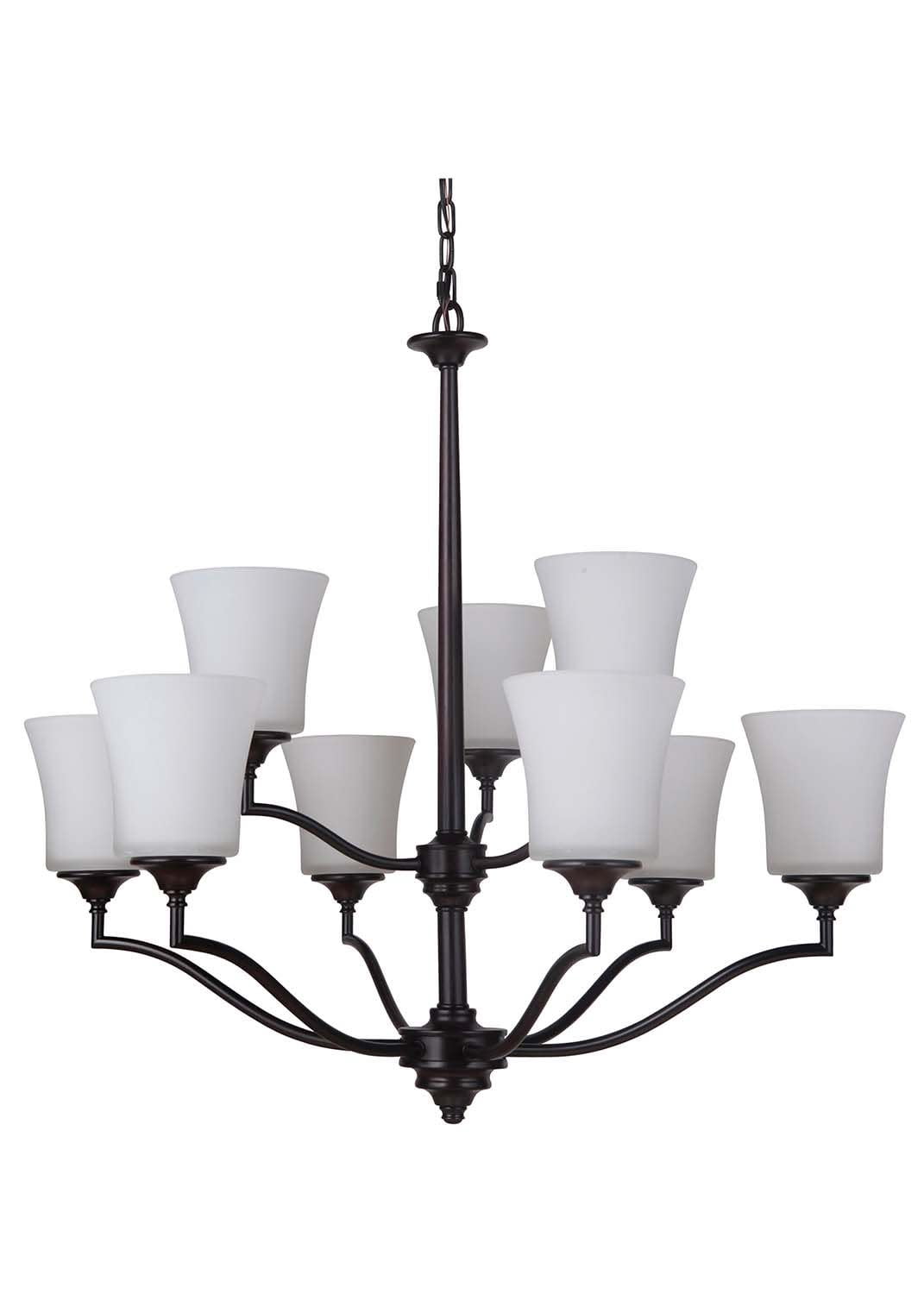 Craftmade 41729 Helena 9 Light 31" Wide Chandelier - Bronze - Walmart.com