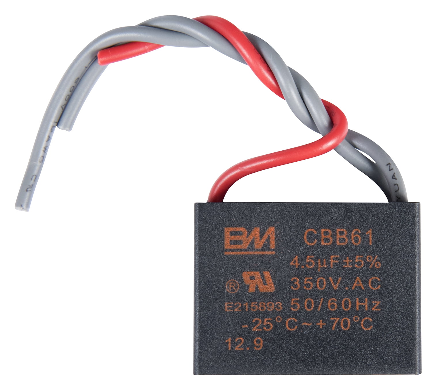 45UF-Craftmade Lighting-CEILING FAN PARTS and CONTROLS Single Capacitor ...