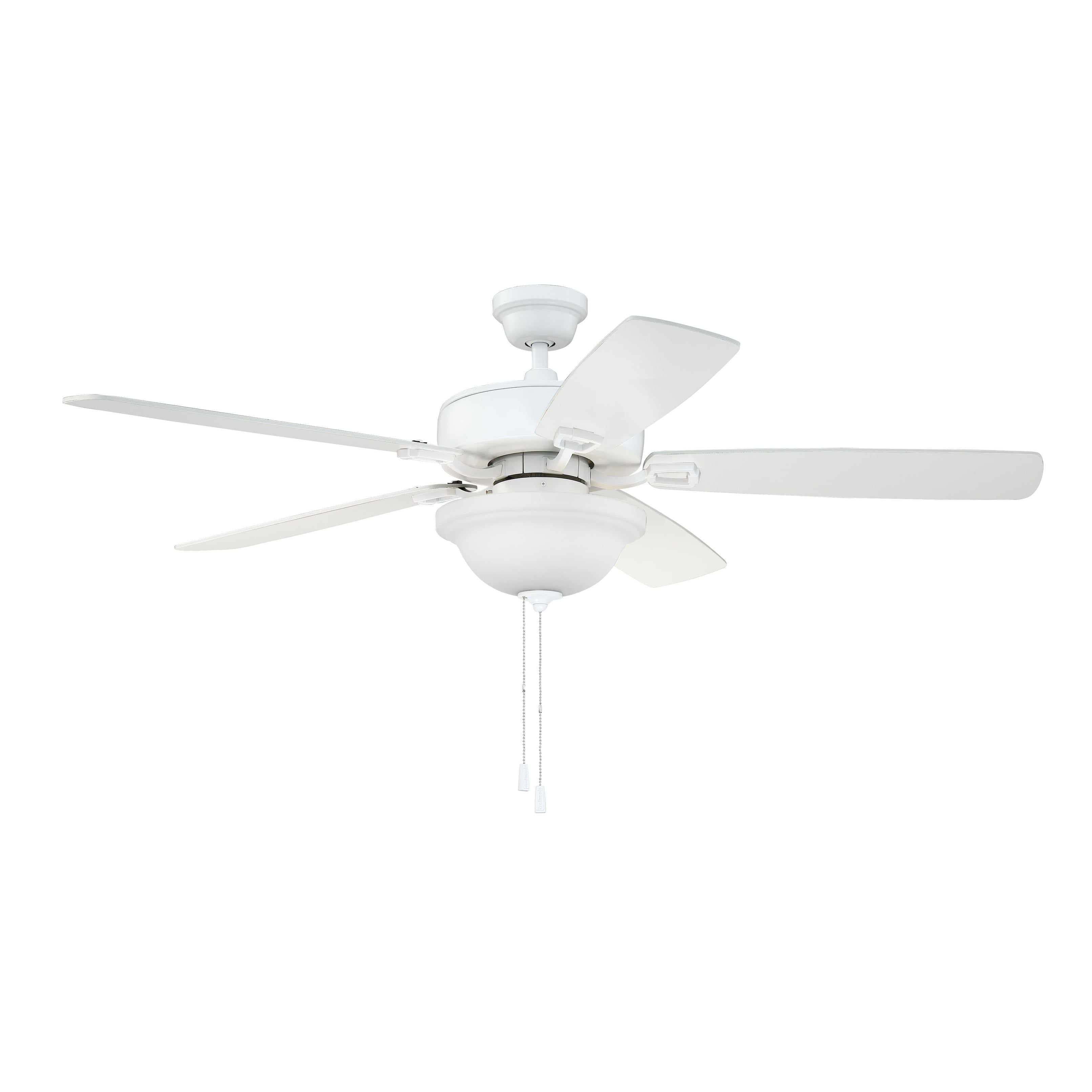 Craftmade 52" Twist N Click Ceiling Fan with 1 Light White - Walmart.com