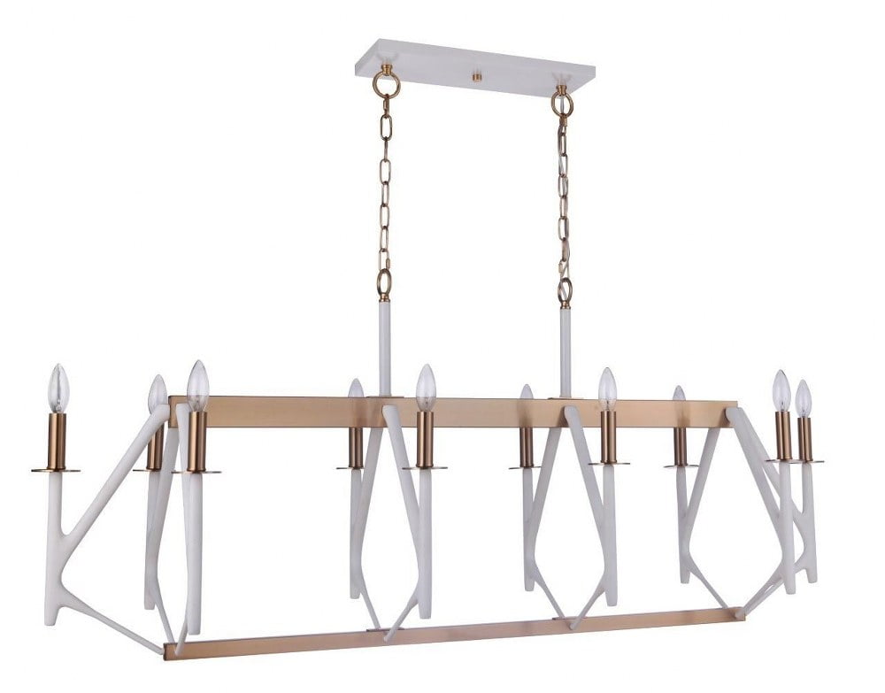 Craftmade 55570 The Reserve 10 Light 56" Wide Taper Candle Style And ...