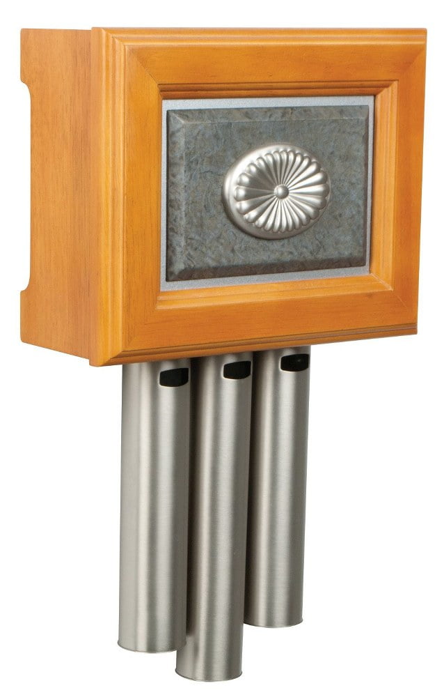 Craftmade Wired Doorbell with Brass Cover, 3 Tube Short Westminster ...