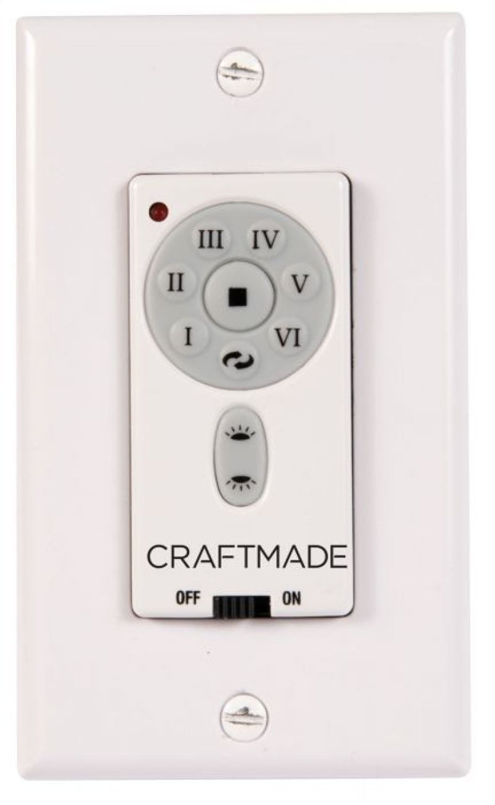 Craftmade 6-Speed Wall Control Remote for Sonnet Ceiling Fan - Small ...