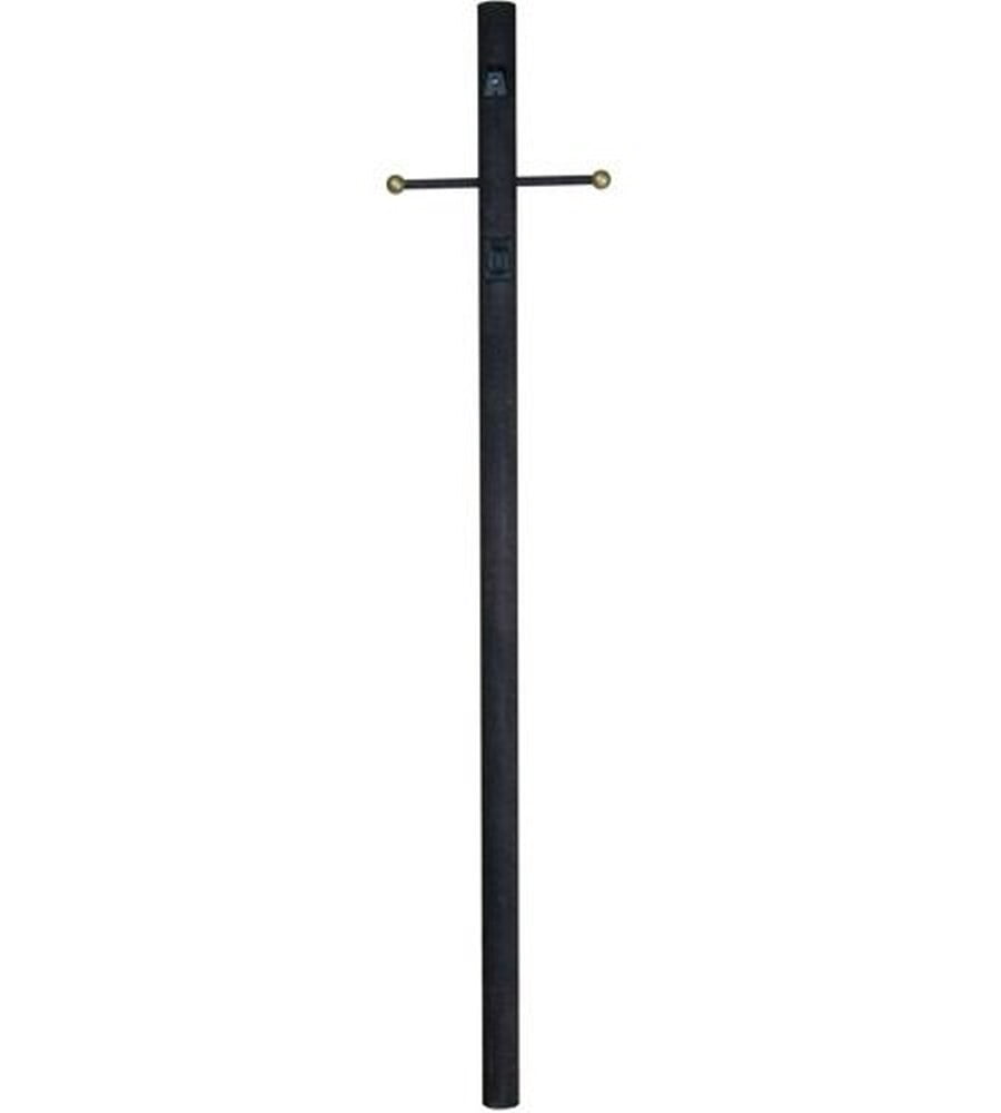 Craftmade Z8794 Direct Burial Post - Black - Walmart.com