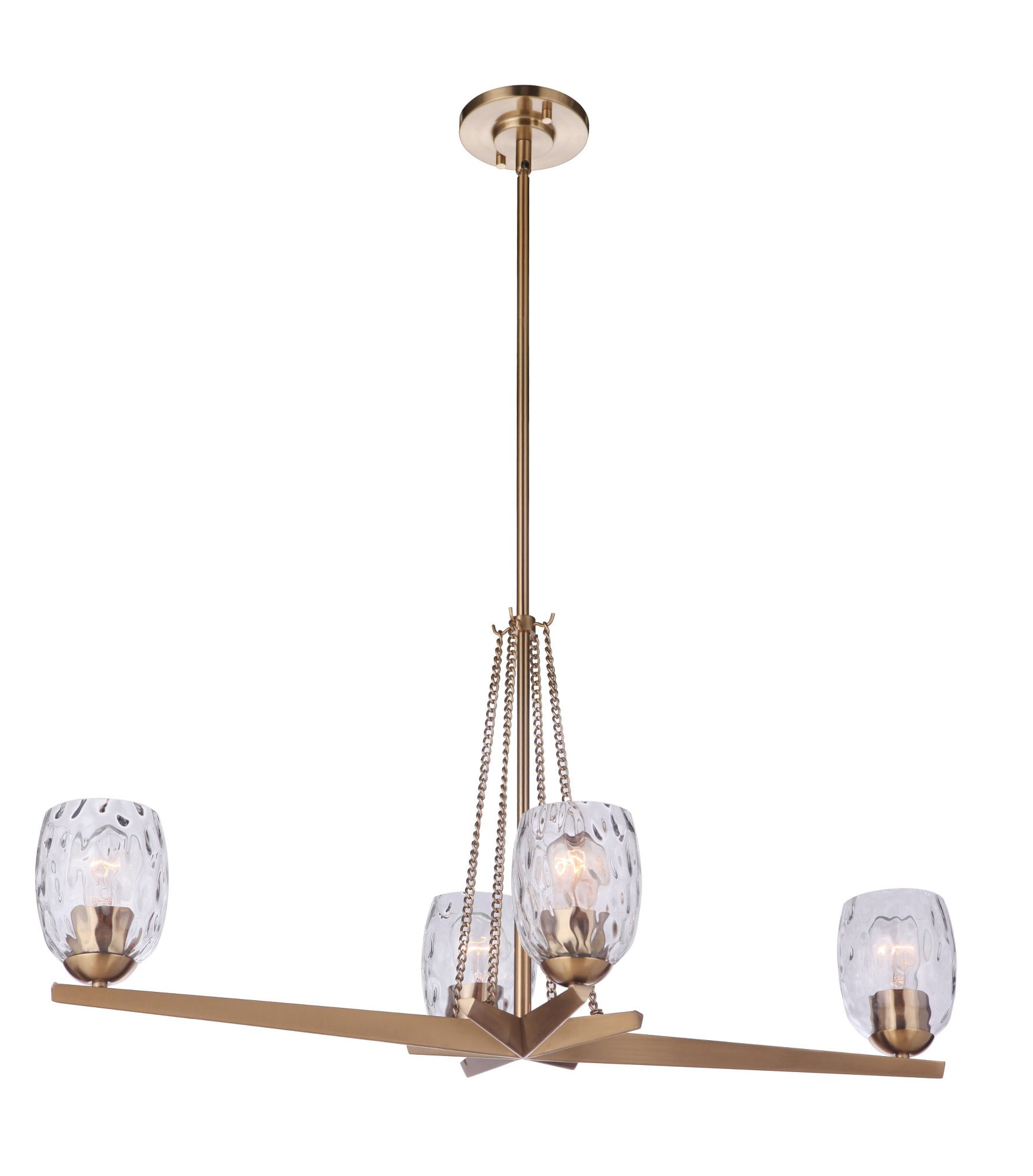 Craftmade Lighting - Guiding Star - 4 Light Linear Chandelier In ...