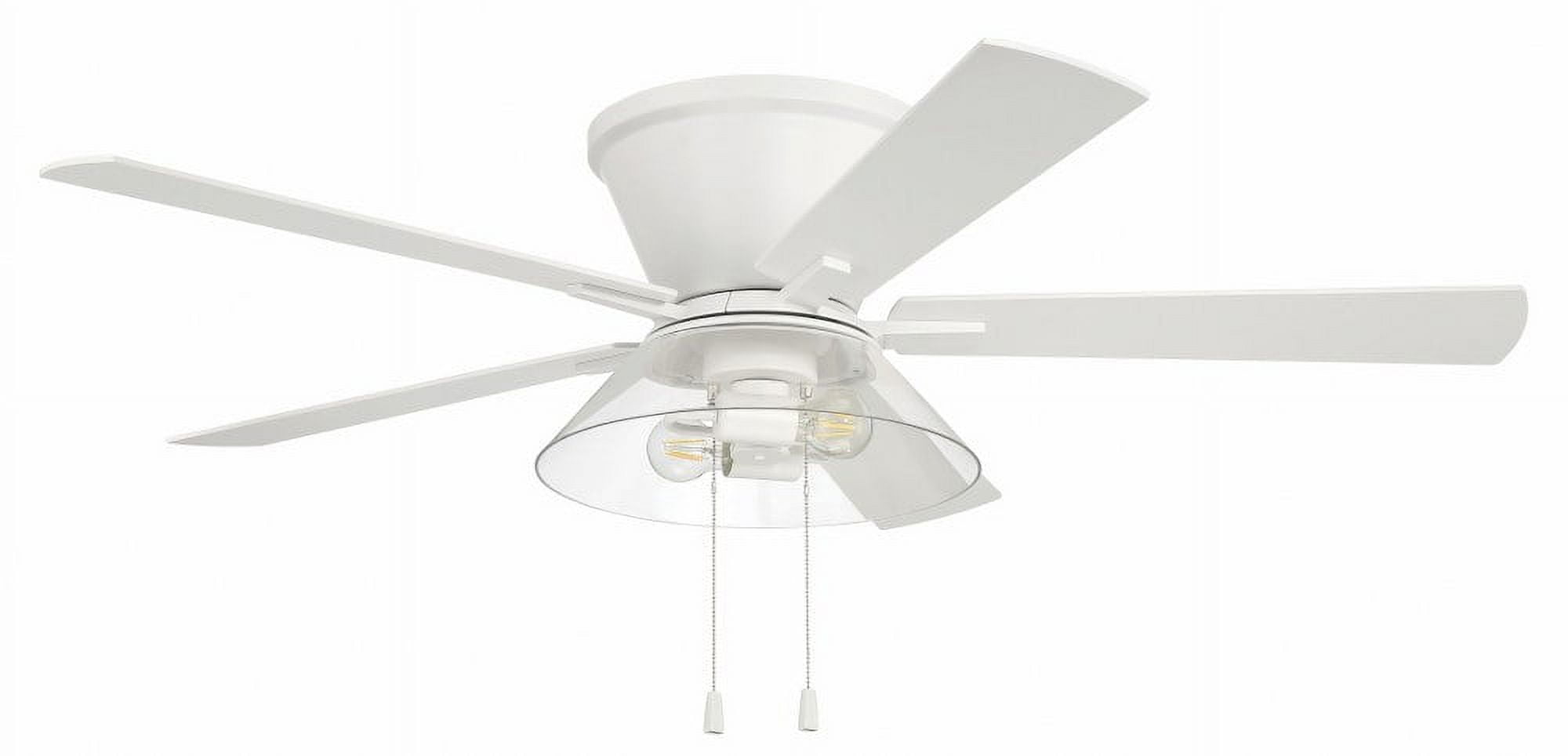 Craftmade Lighting - Insight - 5 Blade Flush Ceiling Fan with Light Kit ...