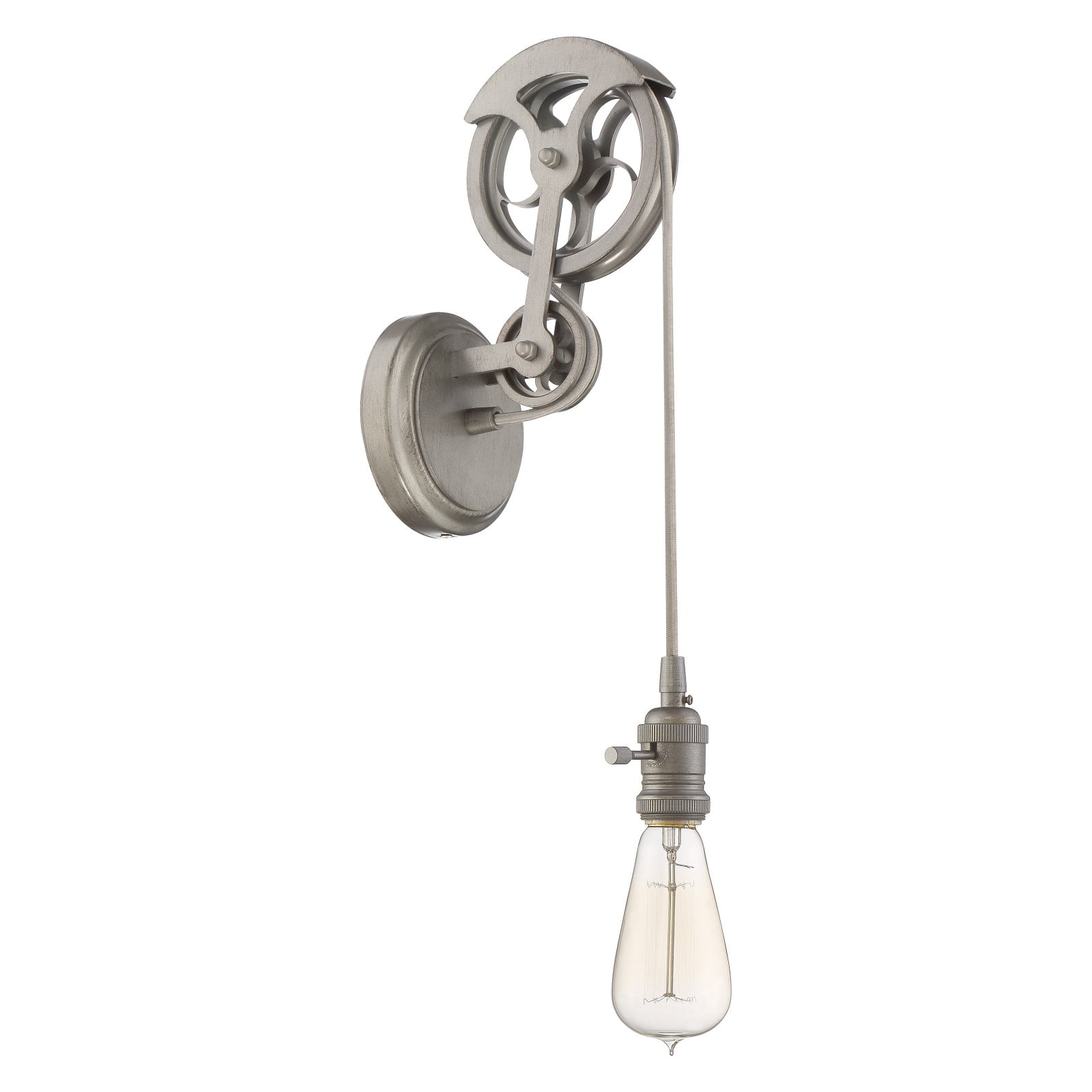 Craftmade Lighting - One Light Keyed Socket Pully Wall Sconce Hardware ...