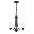 Craftmade Bolden Three Light Chandelier, Transitional Style, Flat Black ...