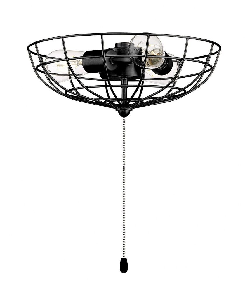 "Craftmade Lk2801-Led 14"" 3 Light LED Black Fixture - Ceiling Fan ...