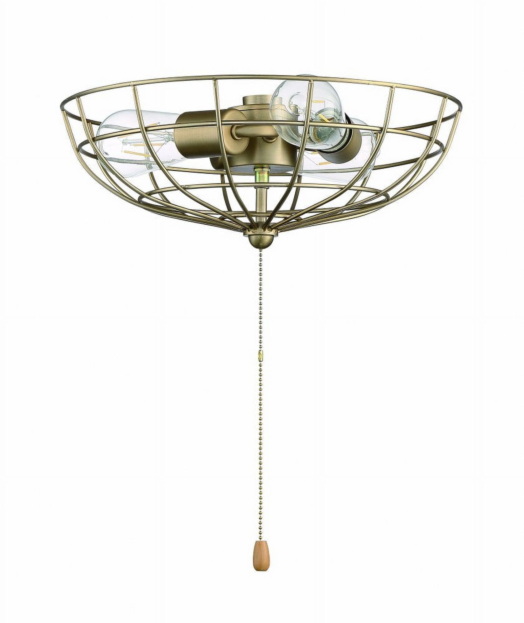 Craftmade Lk2801-Led 14" Wide 3 Light Led Ceiling Fan Light Kit - Brass ...