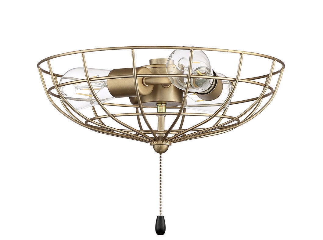 Craftmade Lk2801-Led 14" Wide 3 Light Led Ceiling Fan Light Kit - Brass ...