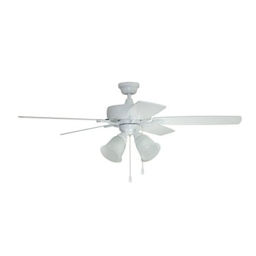 Craftmade P1015-52Wwok Pro Plus 52" 5 Blade Indoor Led Ceiling Fan ...