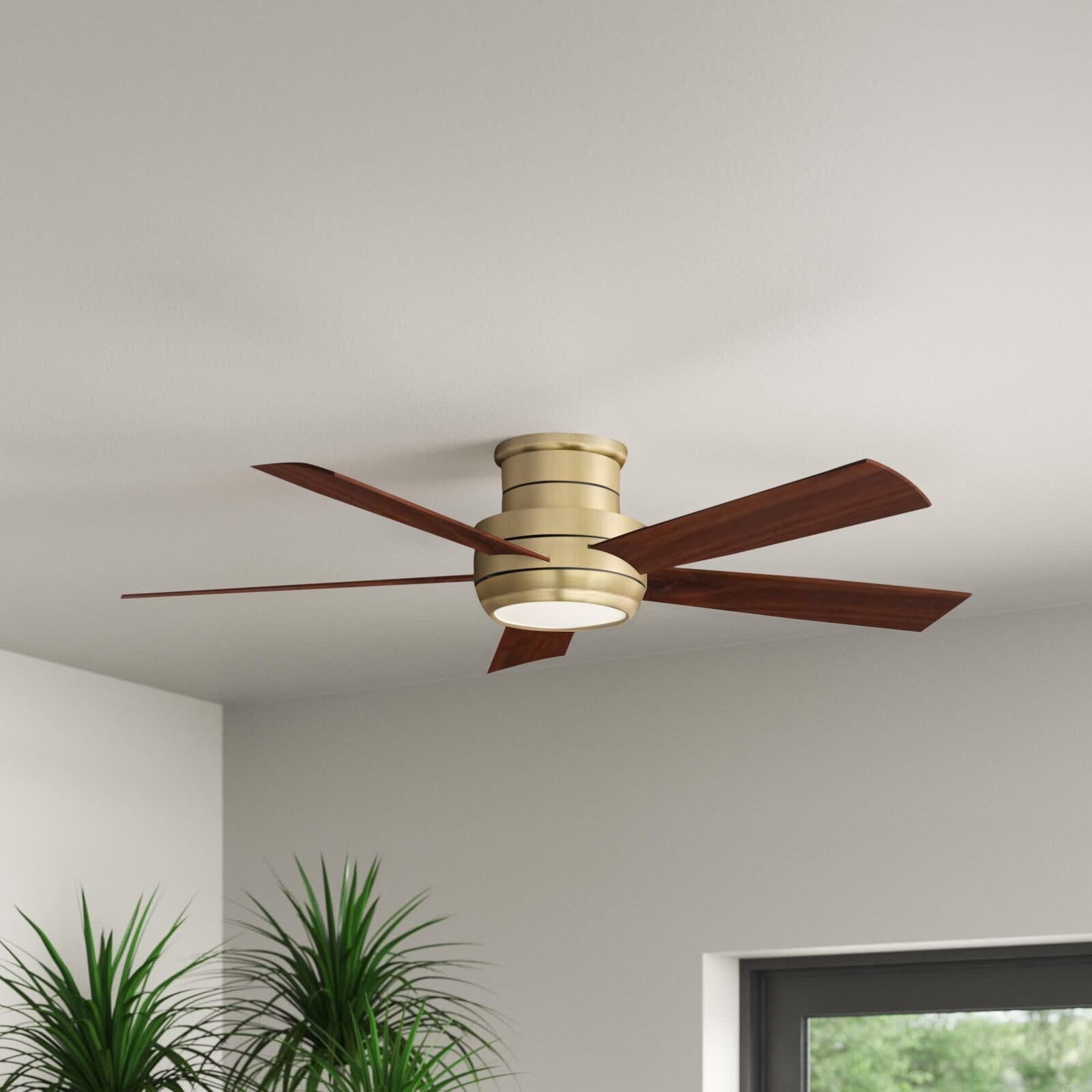 Craftmade Tmph525 Tempo Hugger 52" 5 Blade Led Indoor Ceiling Fan ...