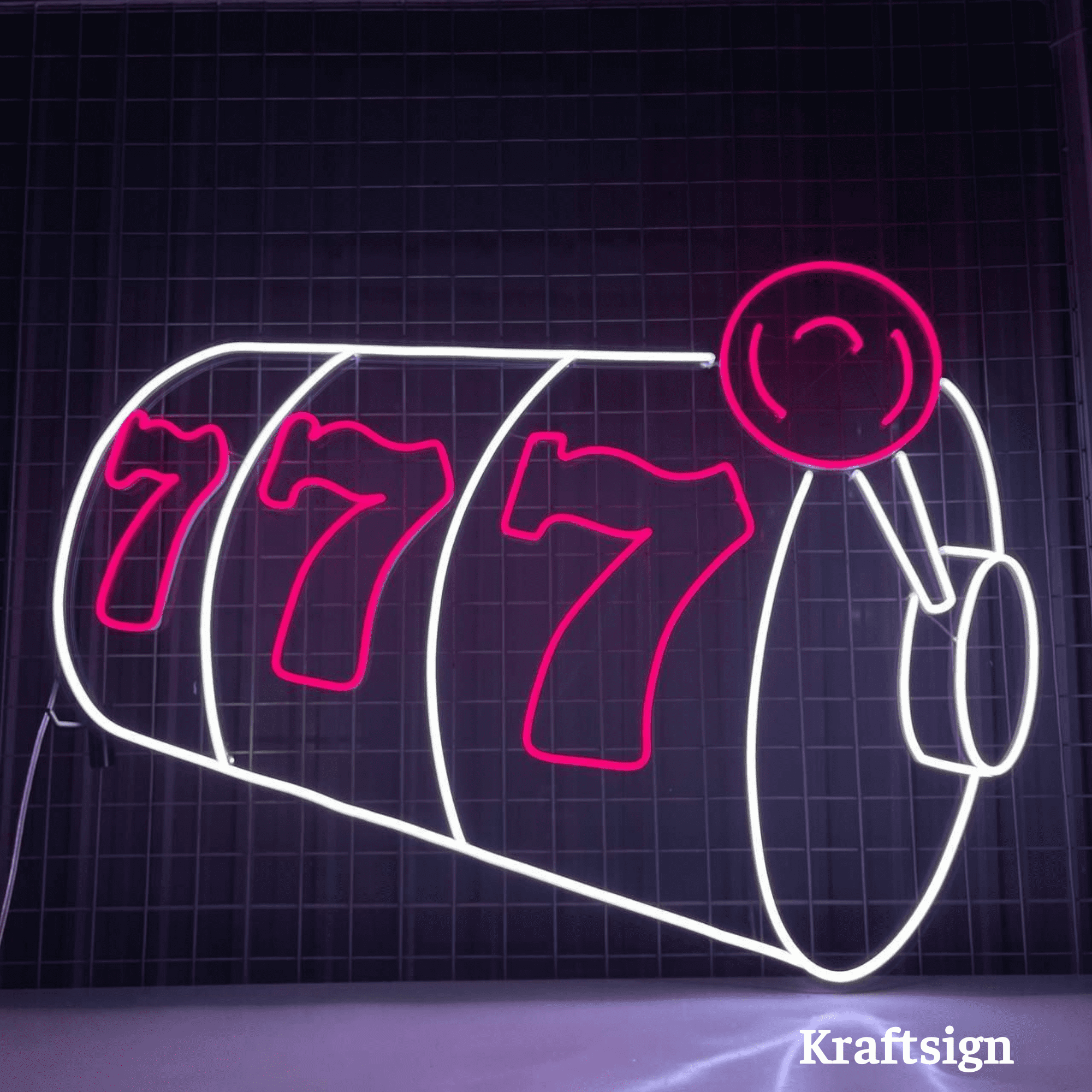 Craftnamesign 777 Neon Sign, Game Room LED Sign, Game Zone Decor ...