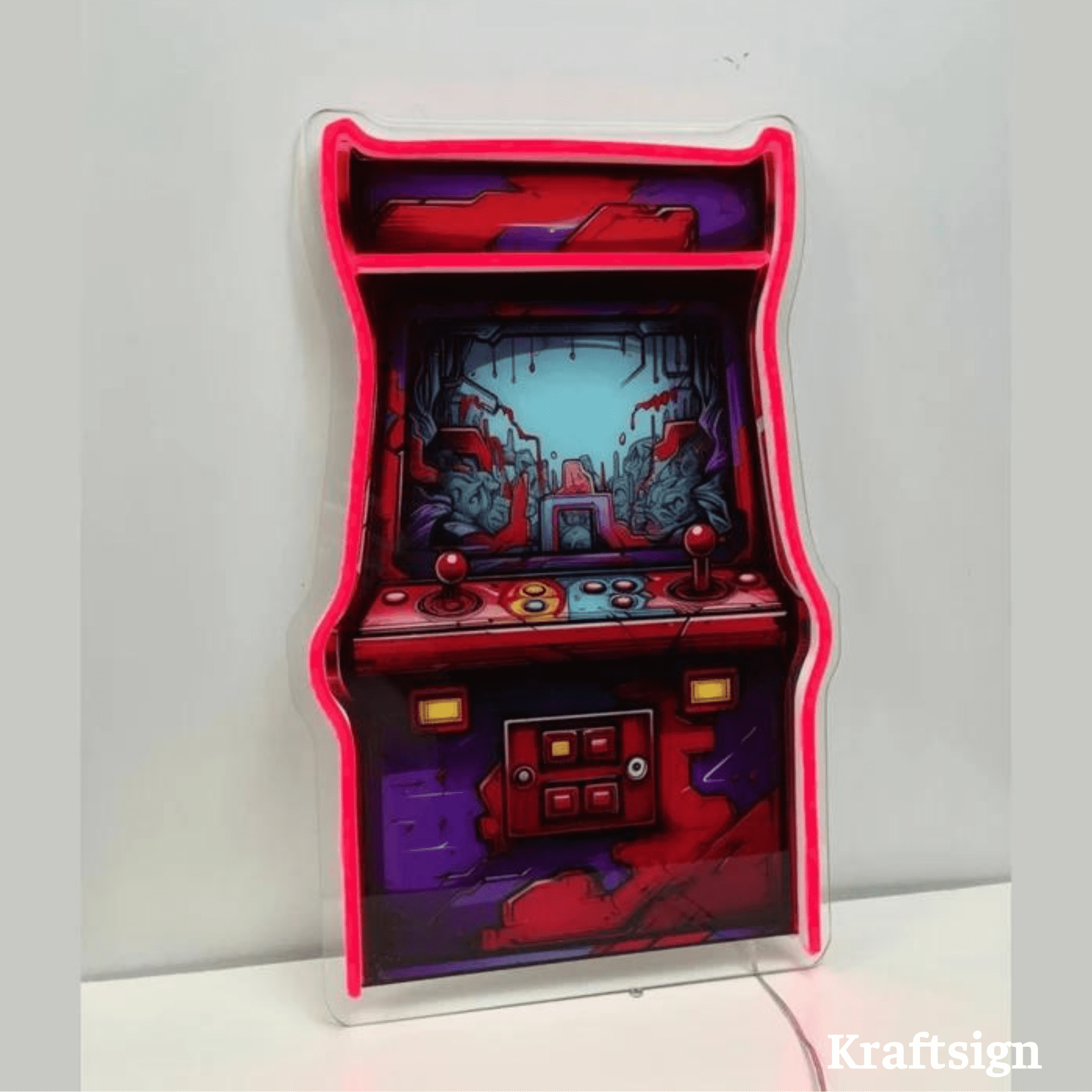 Craftnamesign Arcade Game Neon Acrylic Print Sign, Game Room Led Sign, Game Room Decor - Walmart.com