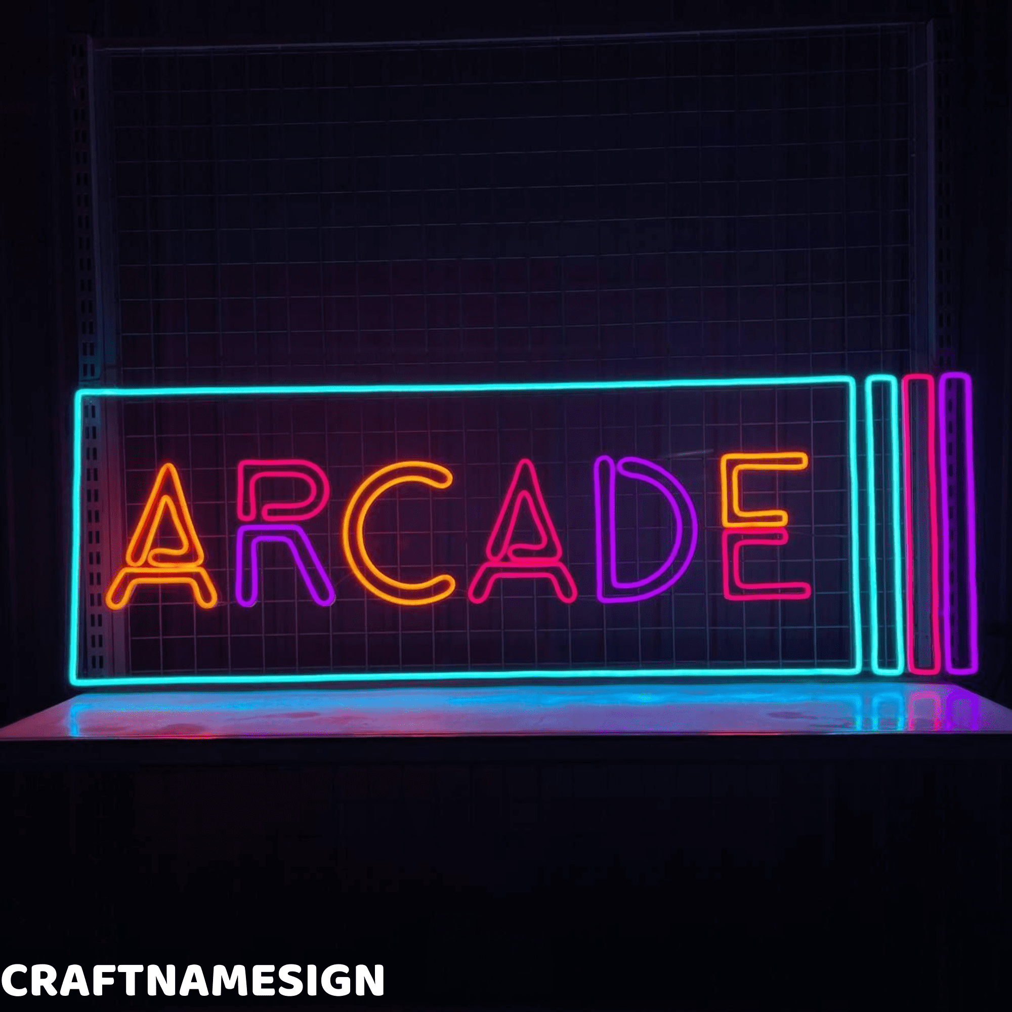 Craftnamesign Arcade Neon Sign, Game Room Wall Decor, Arcade Zone Wall Art - Walmart.com