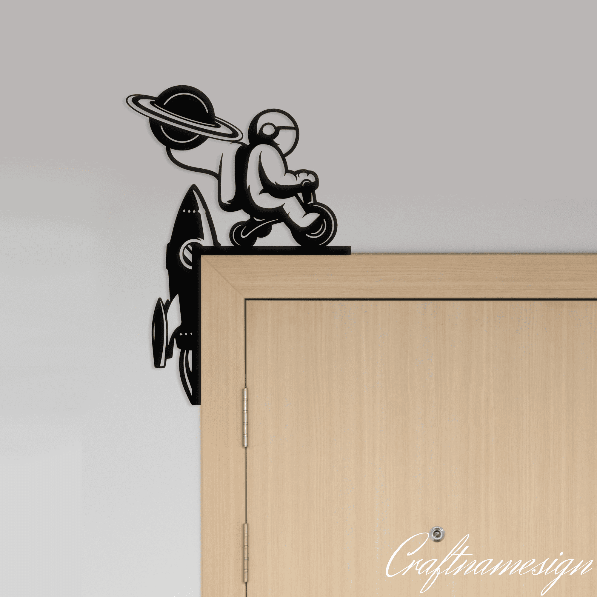 Craftnamesign Astronaut Metal Door Corner, Astronaut Decor, Astronaut ...