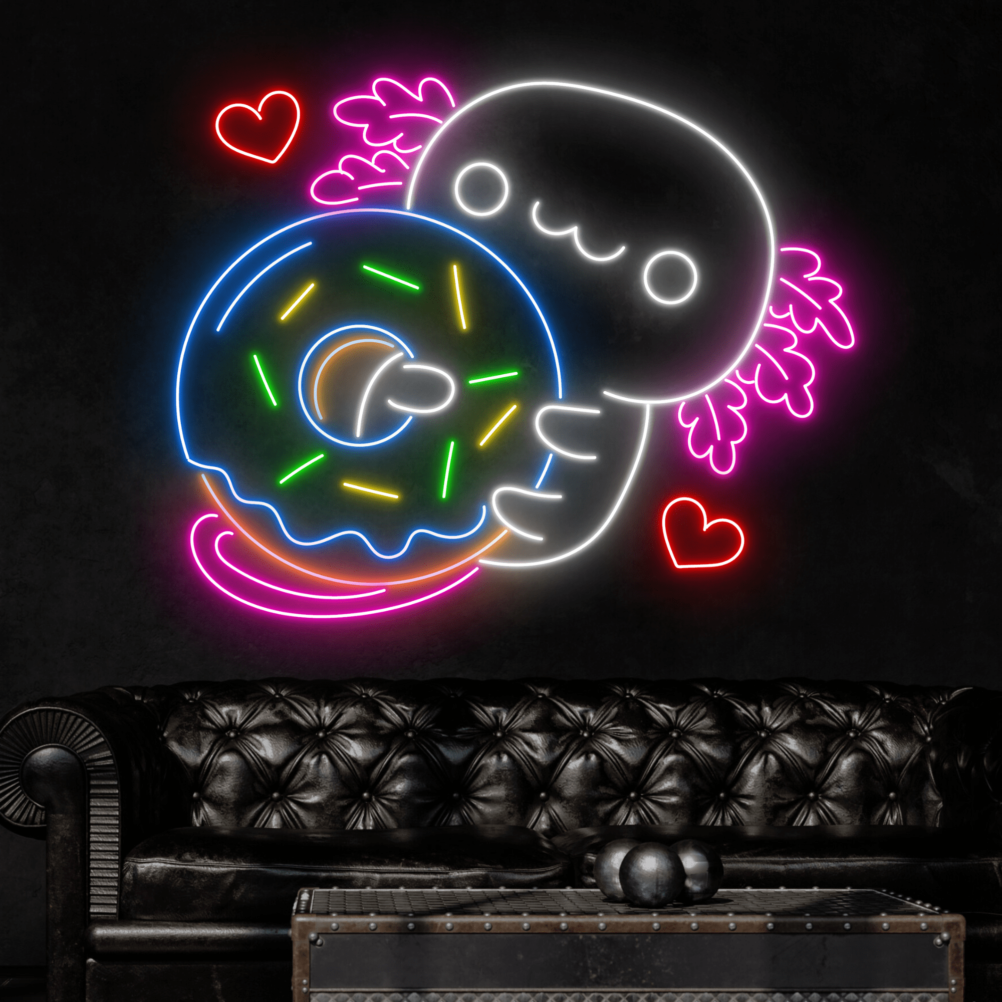 Craftnamesign Axolotl Donut Neon Sign, Donut Wall Art, Axolotl Wall ...