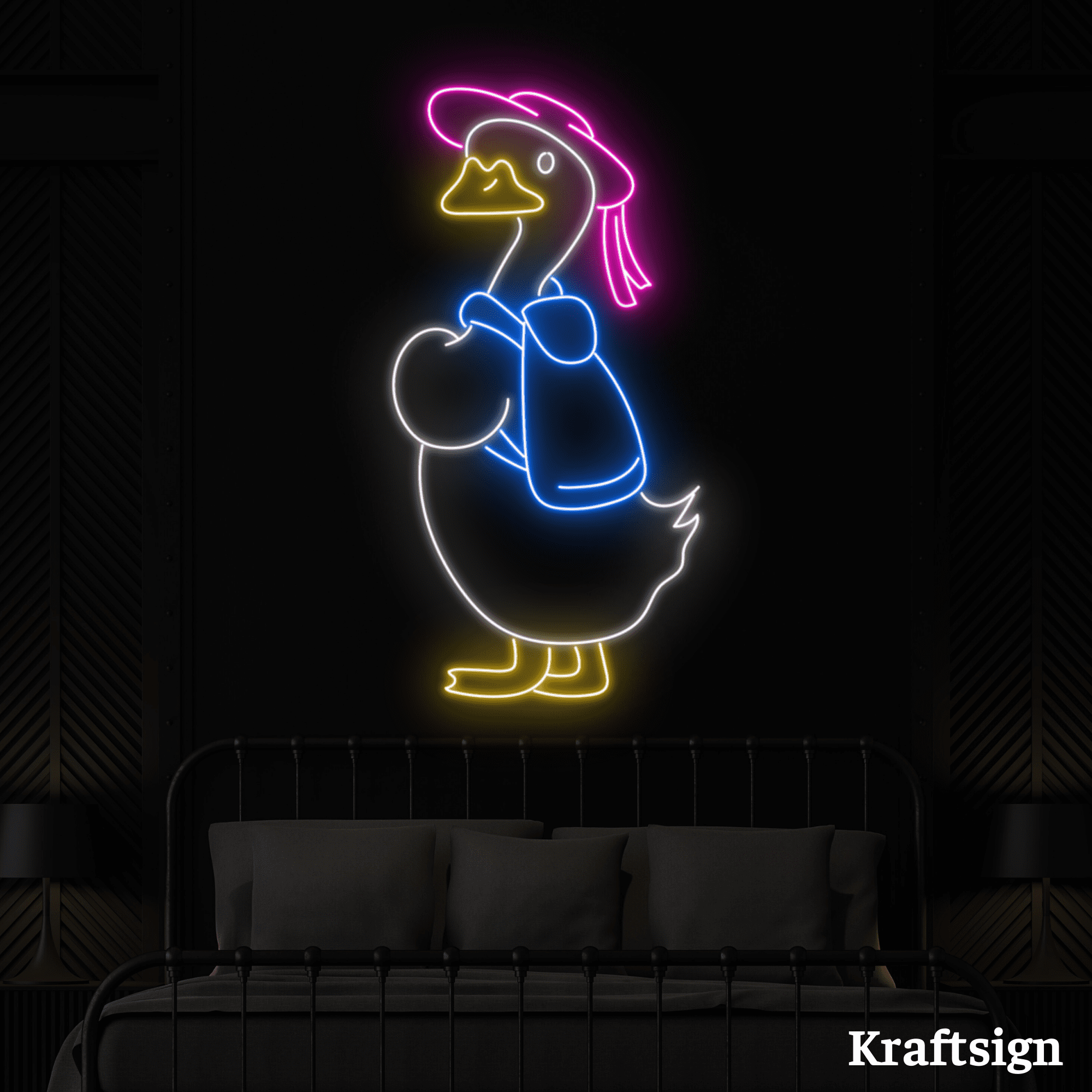 Craftnamesign Baby Duck Neon Signs, Nursery Room Decor, Gifts For Kid ...