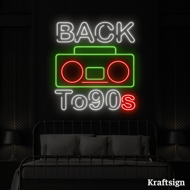 Craftnamesign Back To 90s Neon Signs, Bar Club Signs, Vintage Style ...