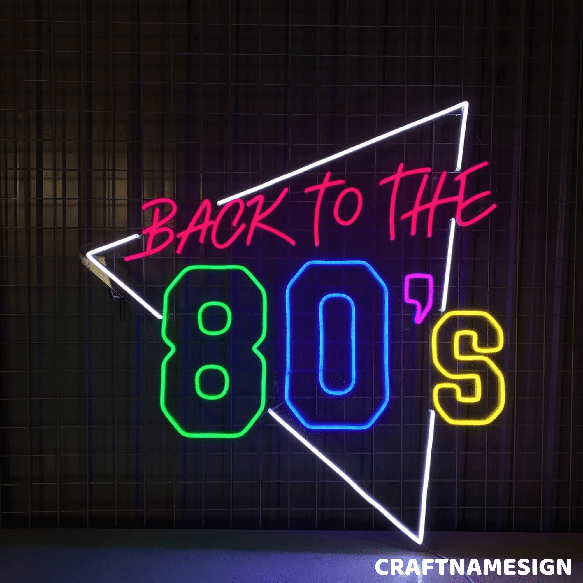 Craftnamesign Back To The 80s Led Light For Music Club Wall Decor, Music Room Wall Art - Walmart.com