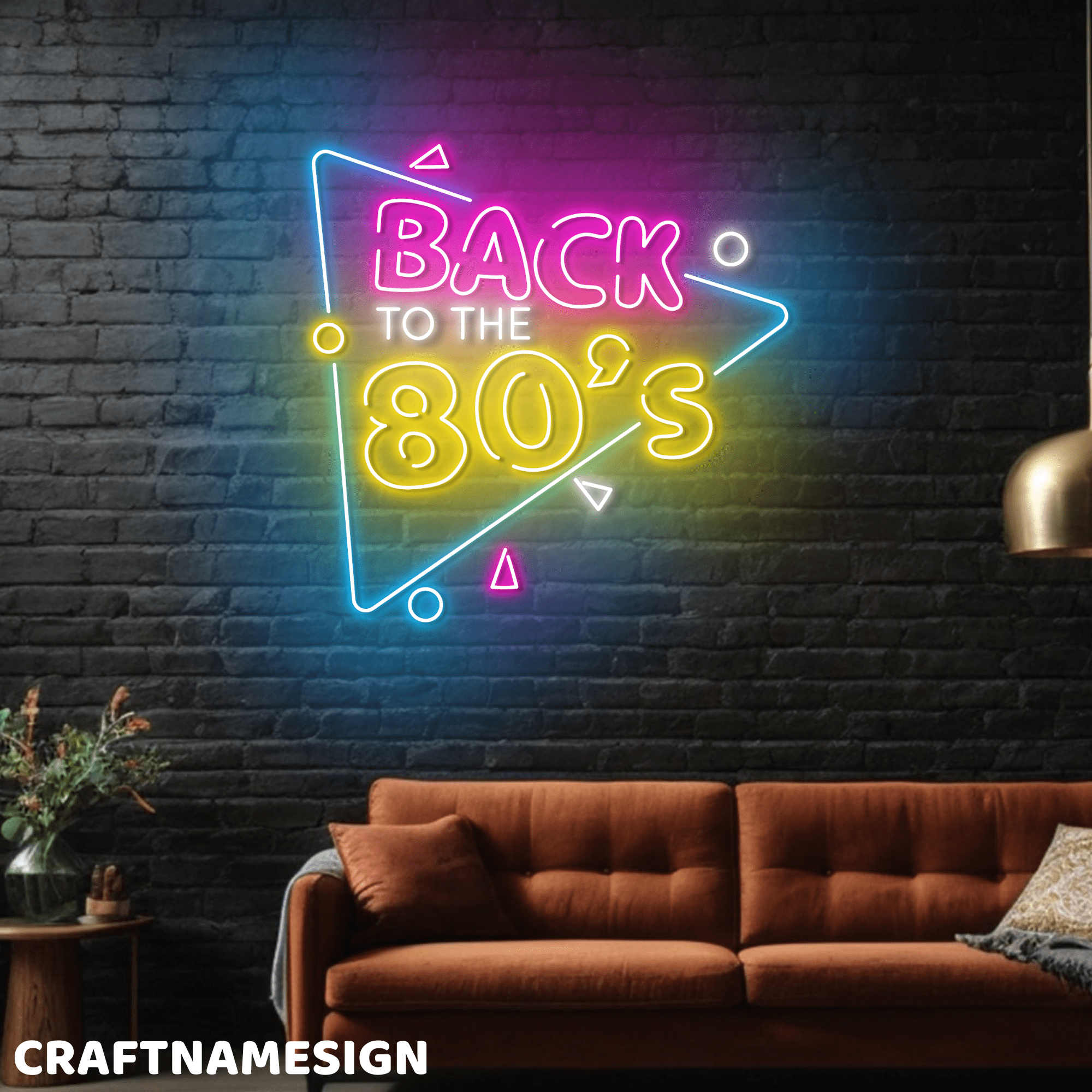 Craftnamesign Back To The 80s Neon Light For Wall Decor, Bar Club LED ...