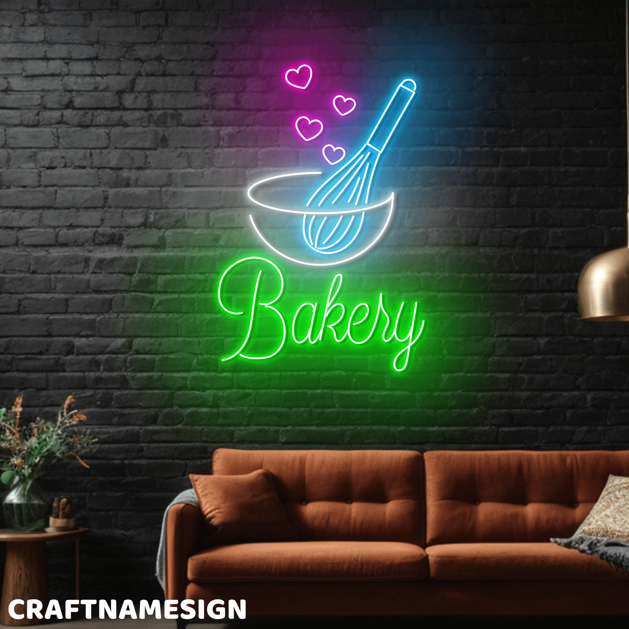 Craftnamesign Bakery Neon Sign, Open Sign For Bakery Store Bake Shop ...