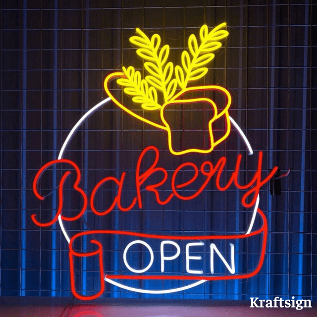 Craftnamesign Bakery Open Neon Sign, Open Welcome LED Sign, Bakery ...