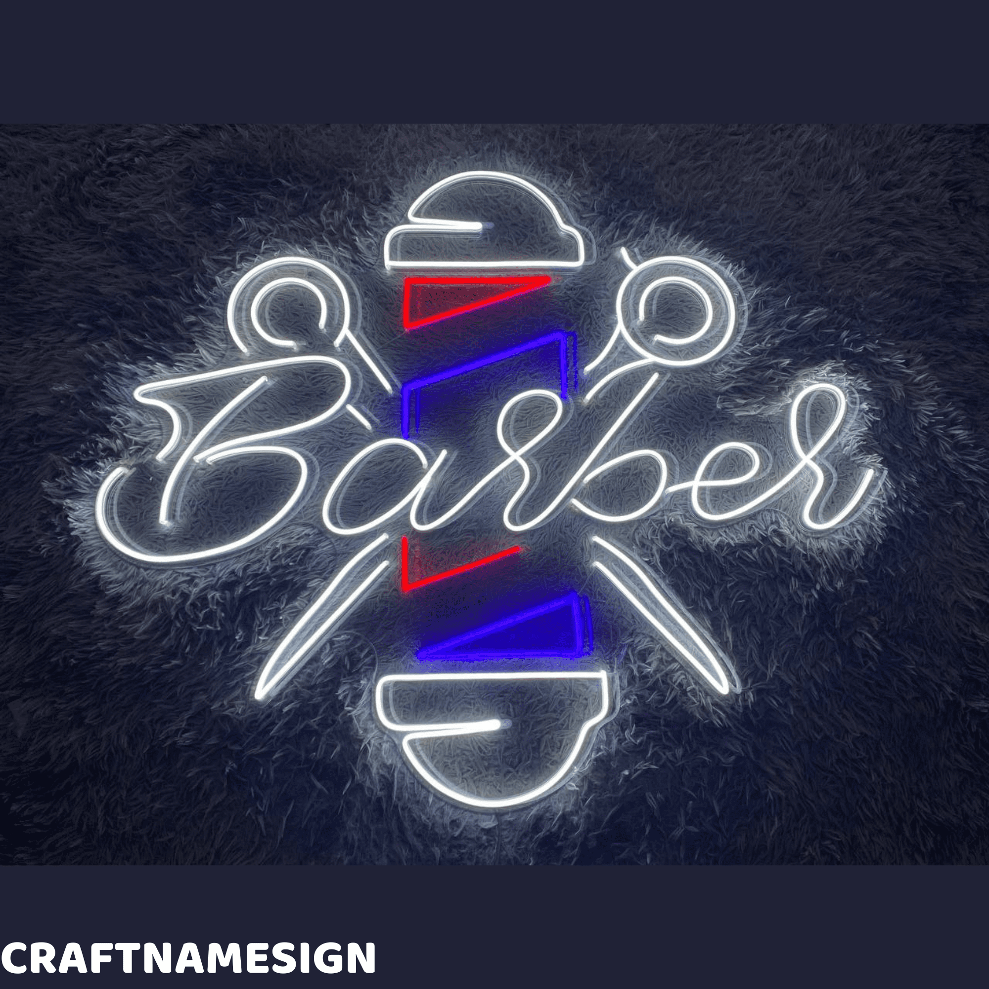 Craftnamesign Barber Neon Sign, Barber Shop Wall Decor, Hairdressing ...
