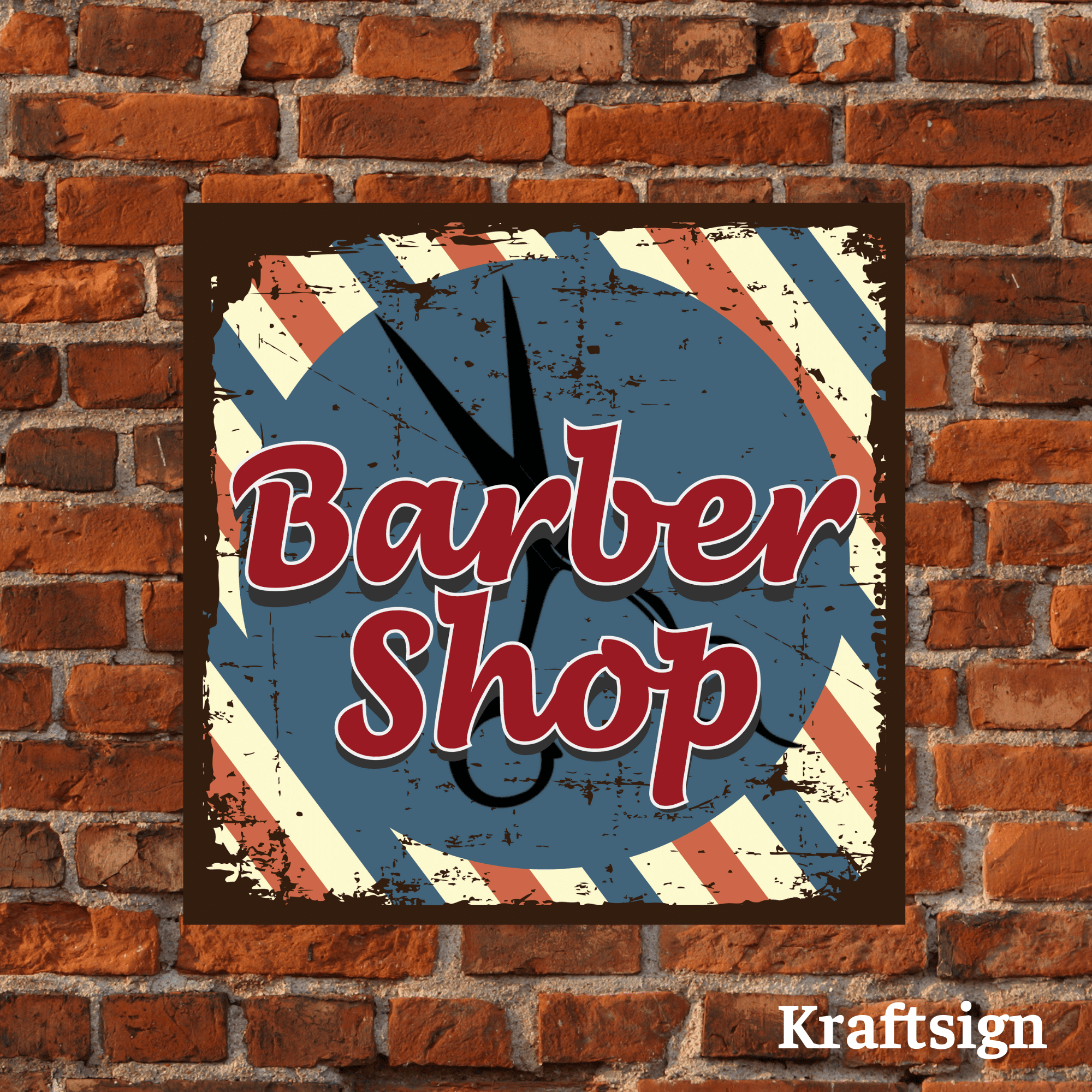 Craftnamesign Barber Shop Metal Print, Barber Shop Decor, Open Signage ...