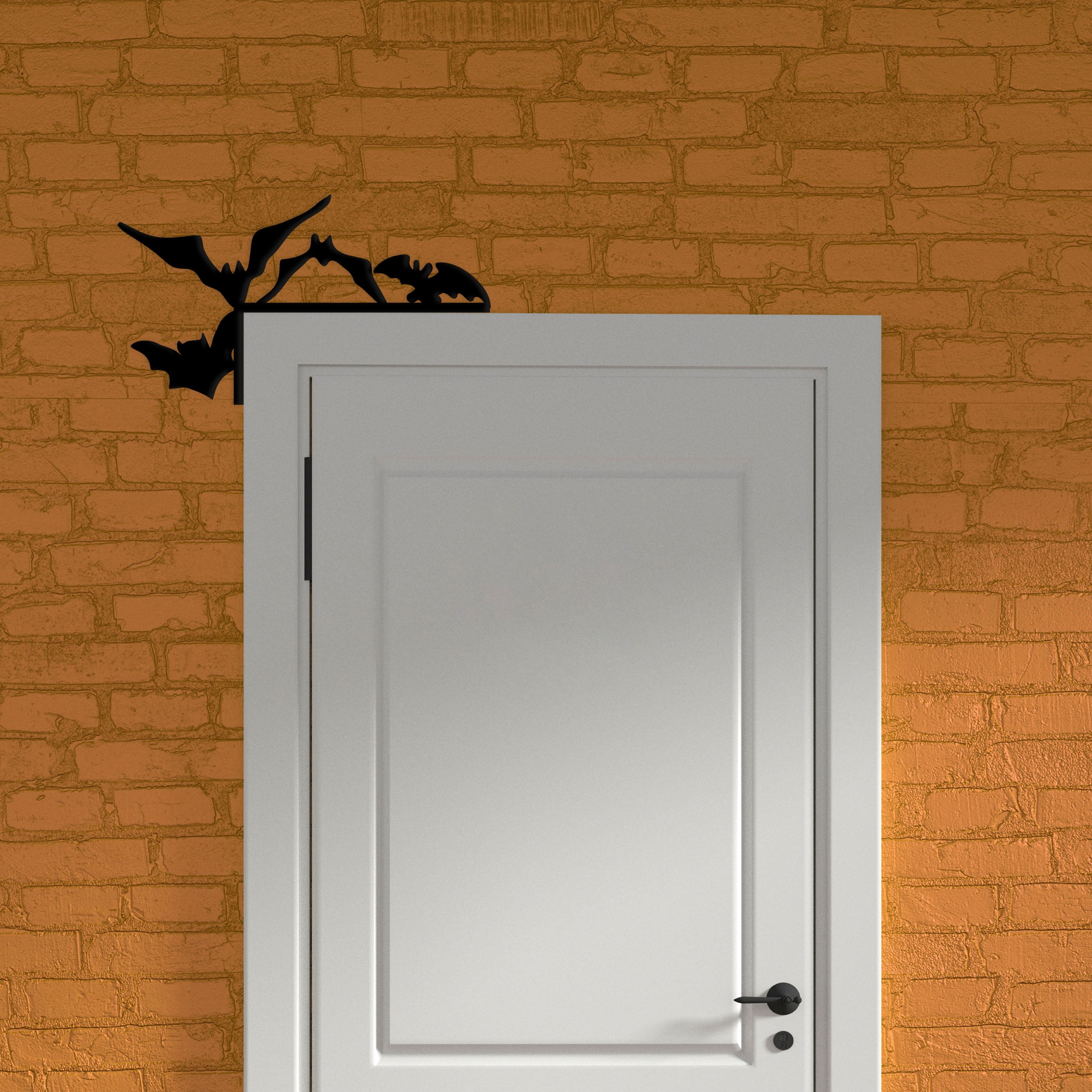 Craftnamesign Bat Metal Door Corner, Door Frame Decoration, Halloween ...