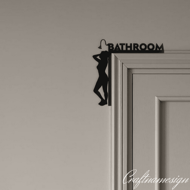 Craftnamesign Bathroom Door Corner Hanger, Door Corner Decor for ...
