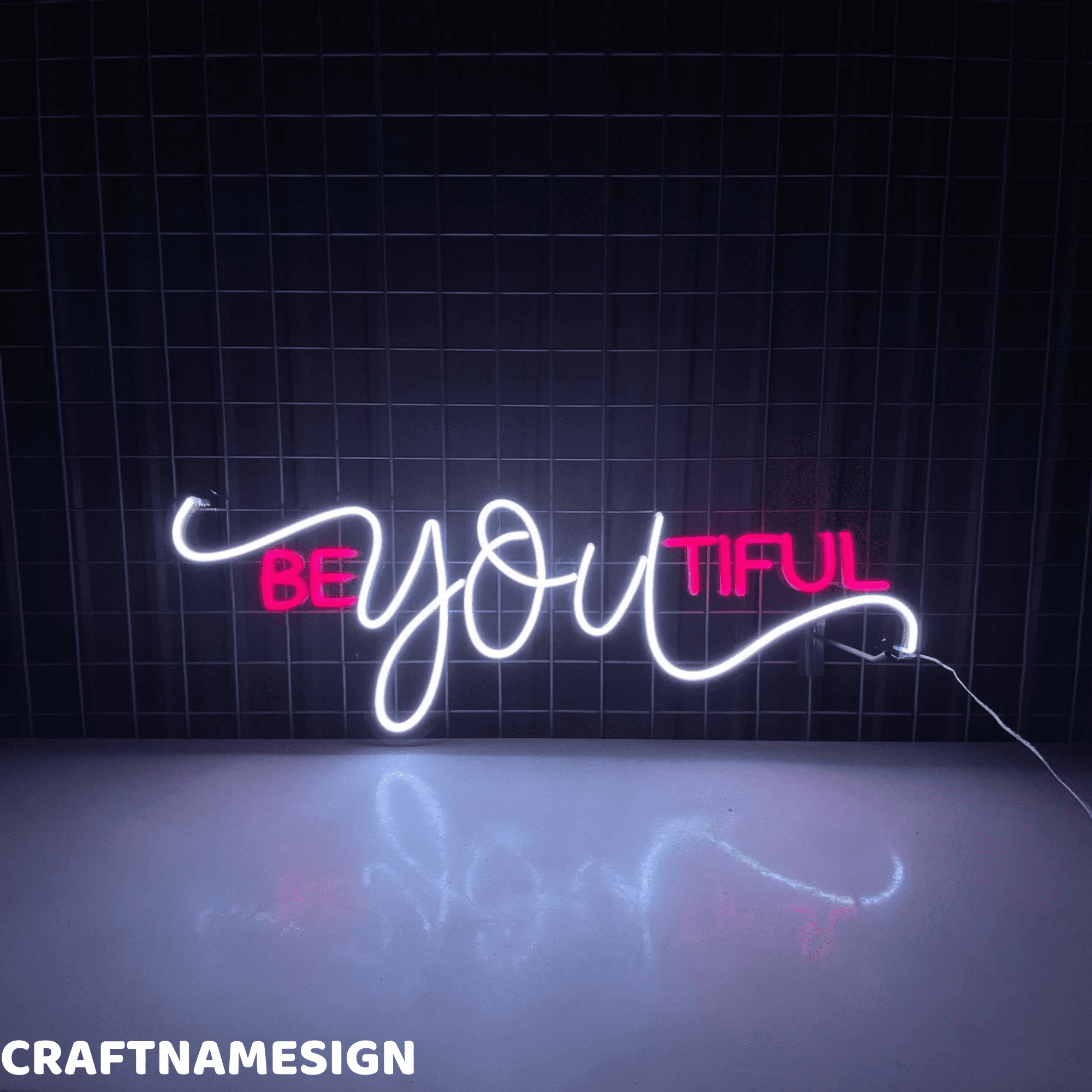 Craftnamesign Be you tiful Neon Sign, Hair Salon Wall Decor, Clothing ...