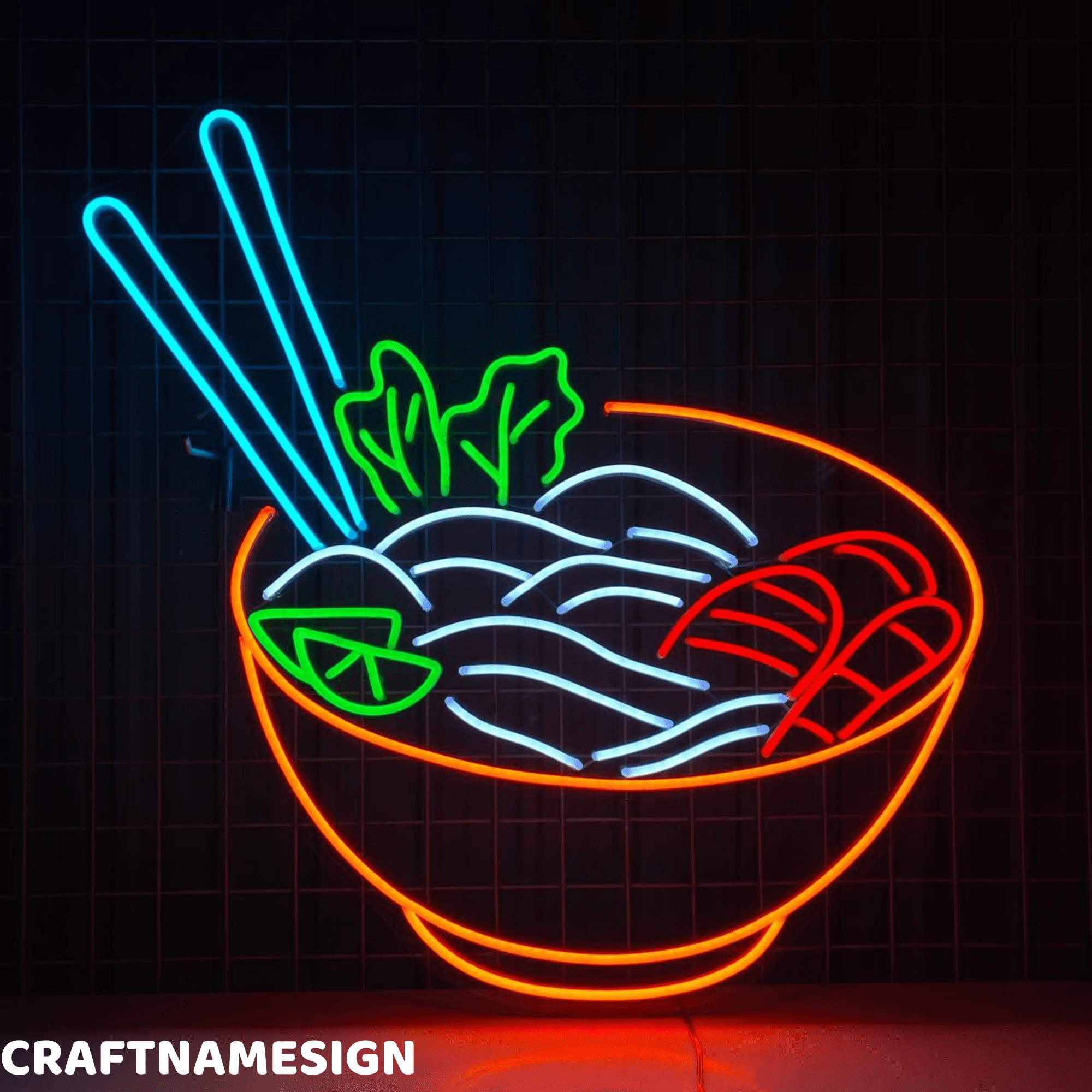 Craftnamesign Beef Pho Neon Sign, Vietnamese Restaurant Wall Art ...