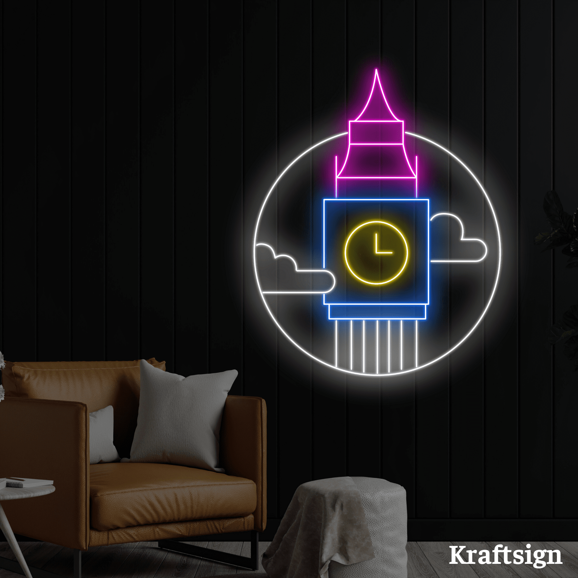 Craftnamesign Big Ben Neon Sign, US City Lover Gifts, Big Ben LED Signs ...